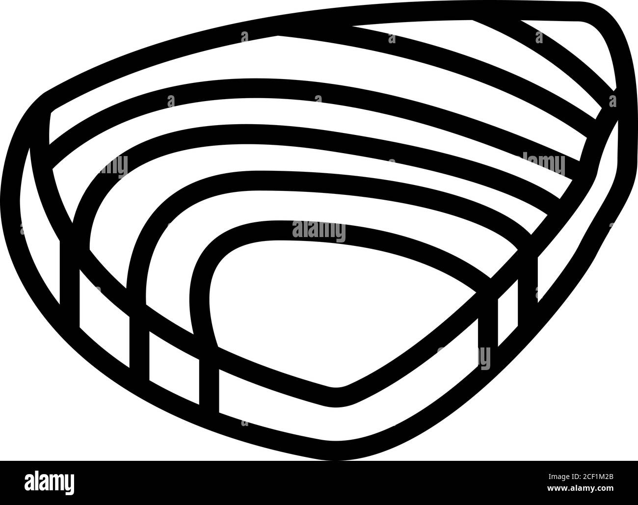 tuna meat fillet line icon vector illustration Stock Vector Image & Art ...