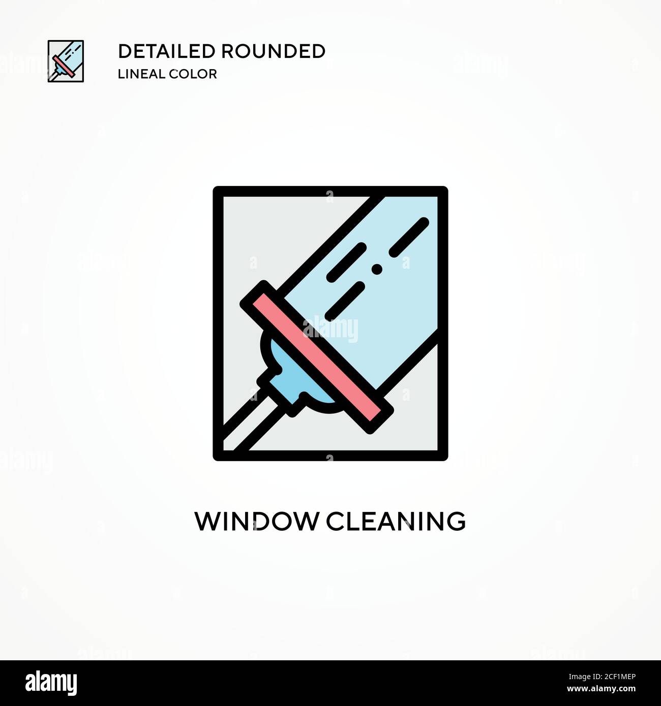 Window cleaning vector icon. Modern vector illustration concepts. Easy ...