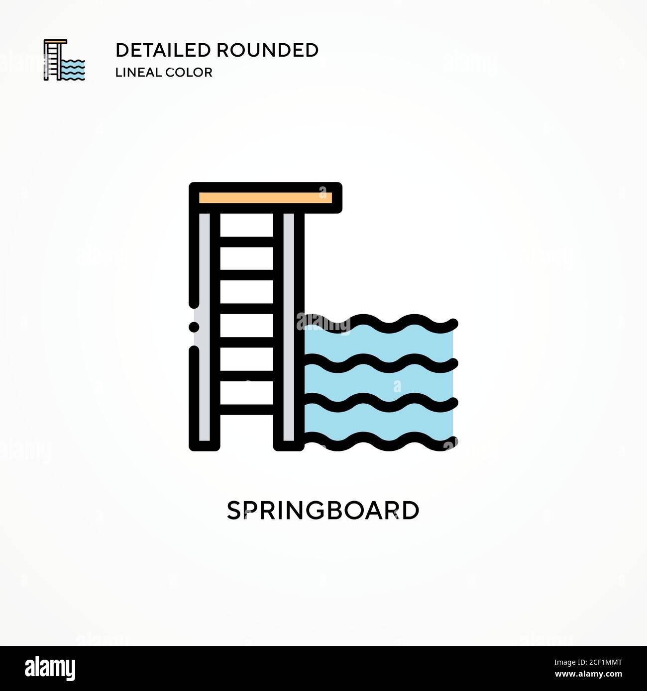 Springboard cartoon hi-res stock photography and images - Alamy