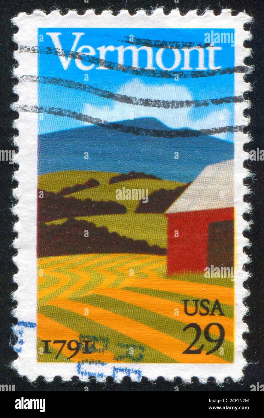 UNITED STATES - CIRCA 1991: stamp printed by United States of America ...