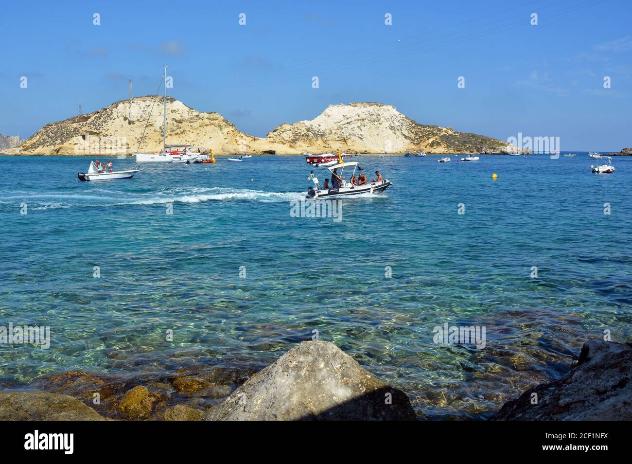 Tremiti, Puglia, Italy -08/28/2020 - View of the Tremiti Islands, small ...