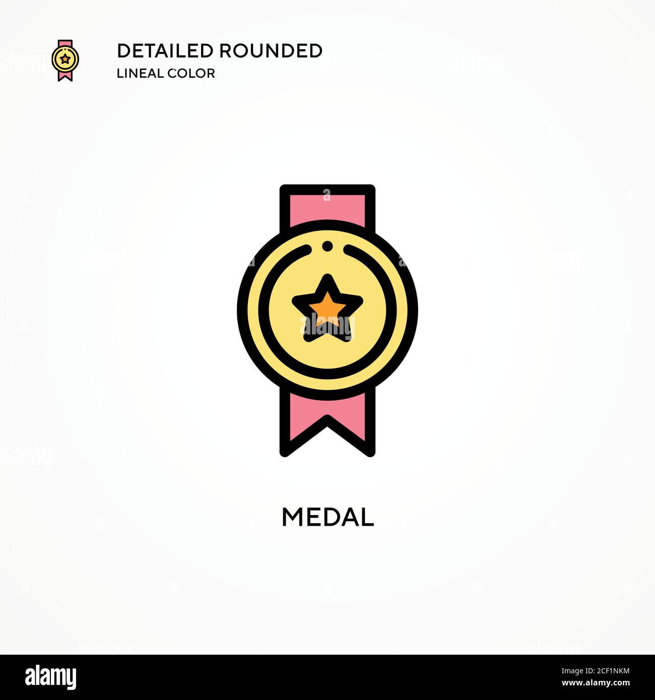 Medal vector icon. Modern vector illustration concepts. Easy to edit ...