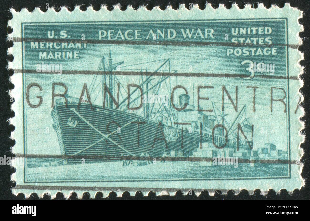 UNITED STATES - CIRCA 1945: stamp printed by United States of America ...