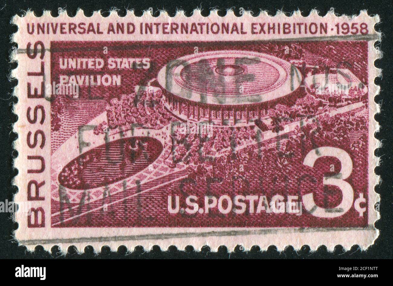 UNITED STATES - CIRCA 1958: stamp printed by United States of America ...