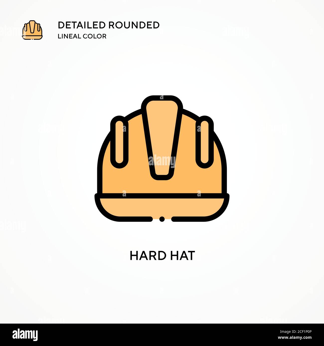 Hard hat vector icon. Modern vector illustration concepts. Easy to edit ...
