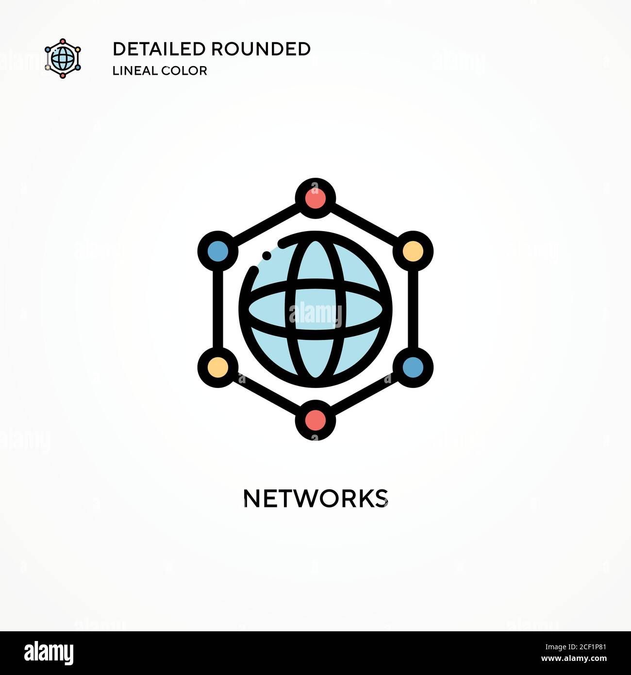 Networks vector icon. Modern vector illustration concepts. Easy to edit ...