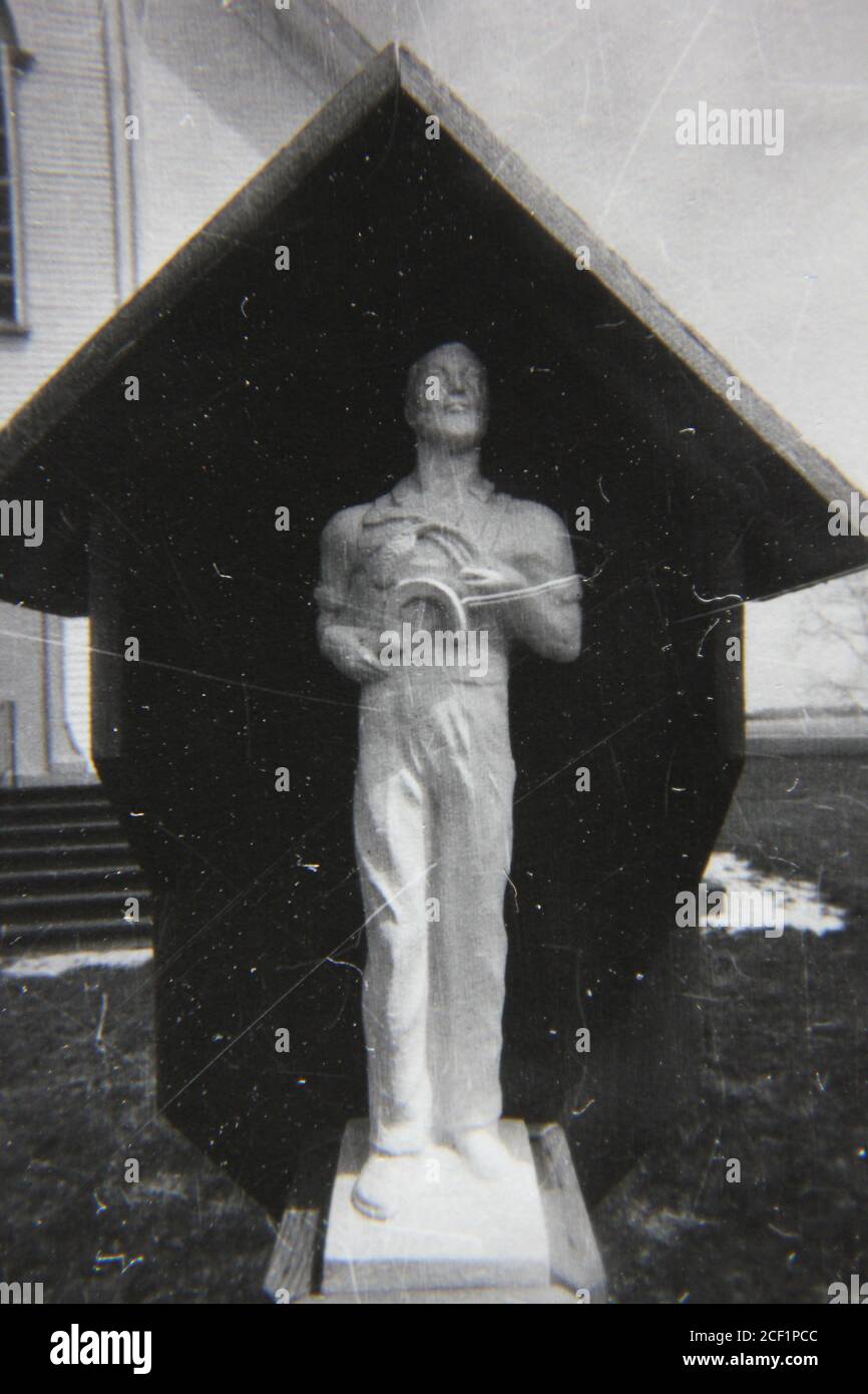 Fine 1970s vintage black and white photography of a communist man ...