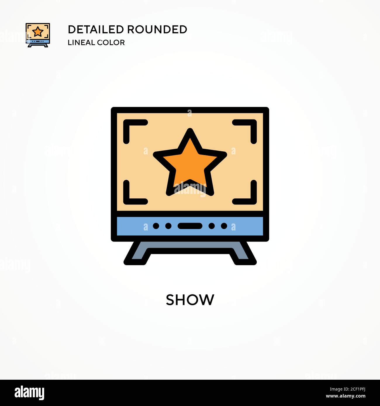 Show vector icon. Modern vector illustration concepts. Easy to edit and ...