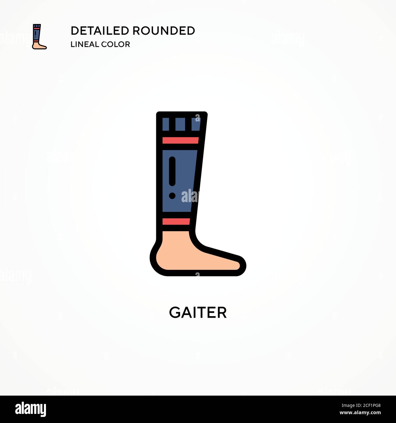 Gaiter vector icon. Modern vector illustration concepts. Easy to edit ...