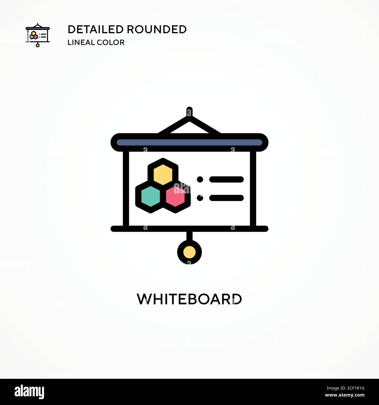 Whiteboard vector icon. Modern vector illustration concepts. Easy to ...