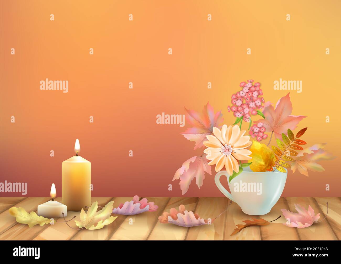 Autumn Floral Background Stock Photo - Alamy