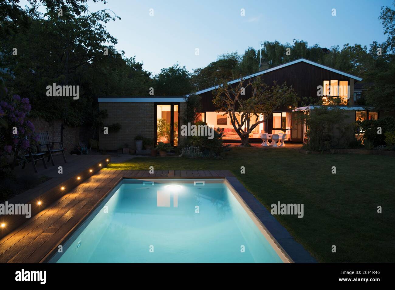 Home Swimming Pools Night