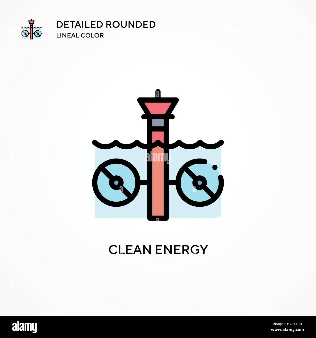 Clean energy vector icon. Modern vector illustration concepts. Easy to ...