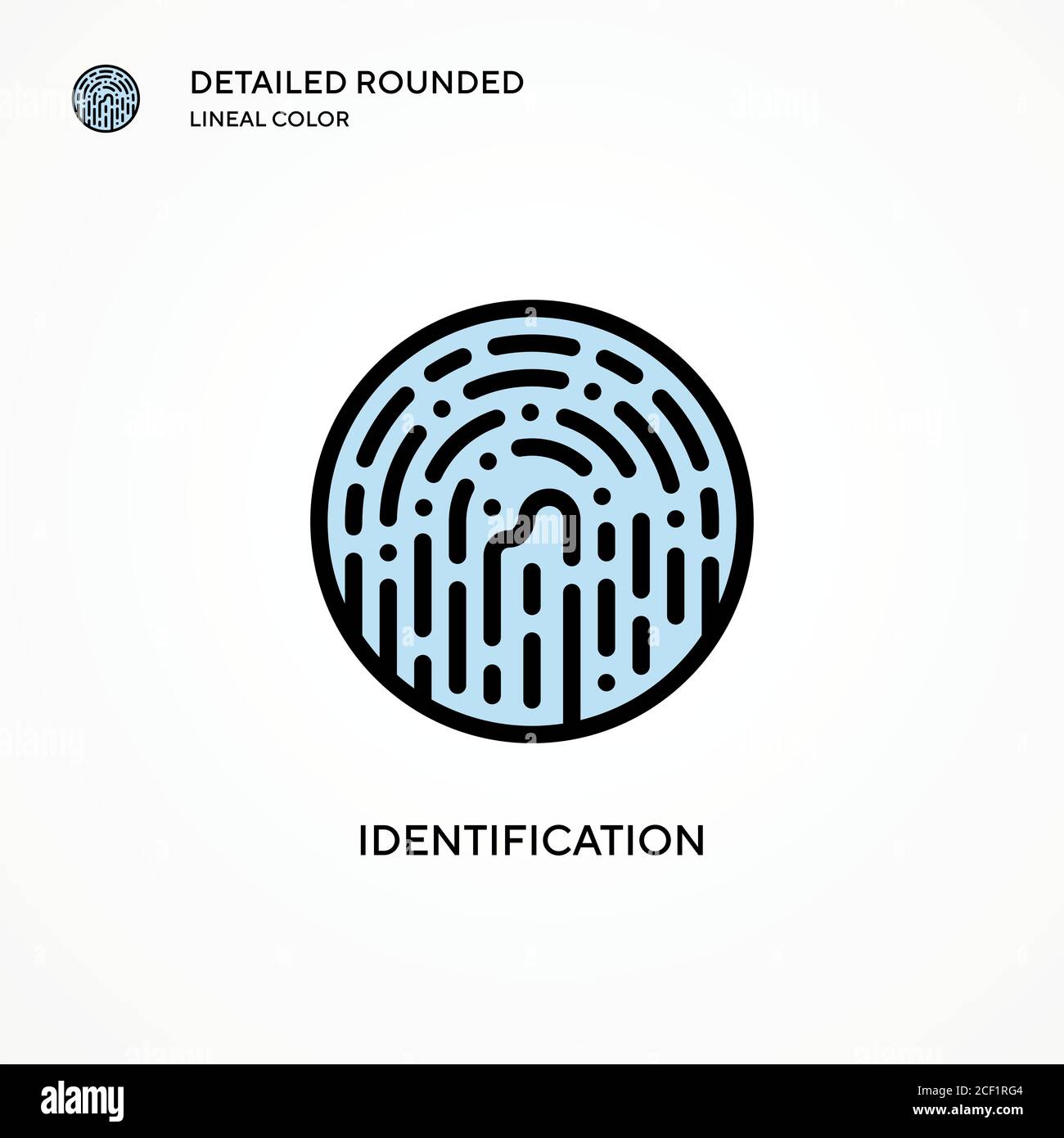 Identification vector icon. Modern vector illustration concepts. Easy ...
