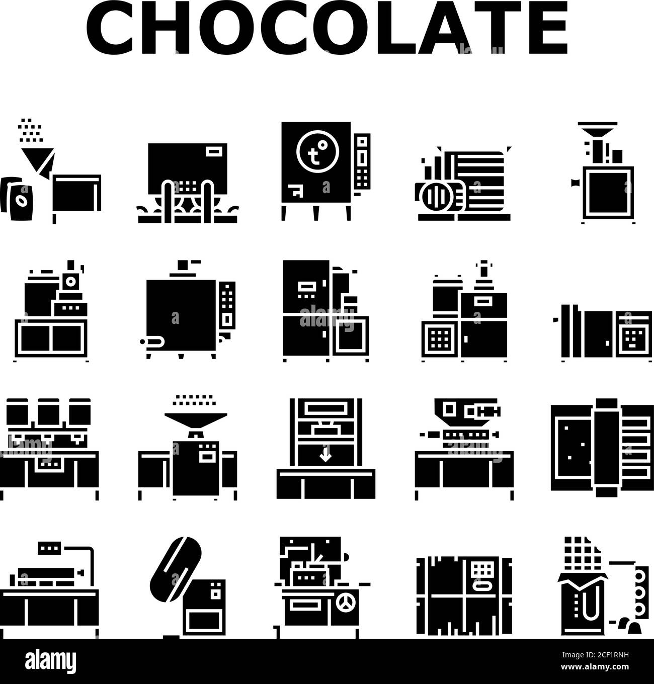 Candy production conveyor Cut Out Stock Images & Pictures - Alamy