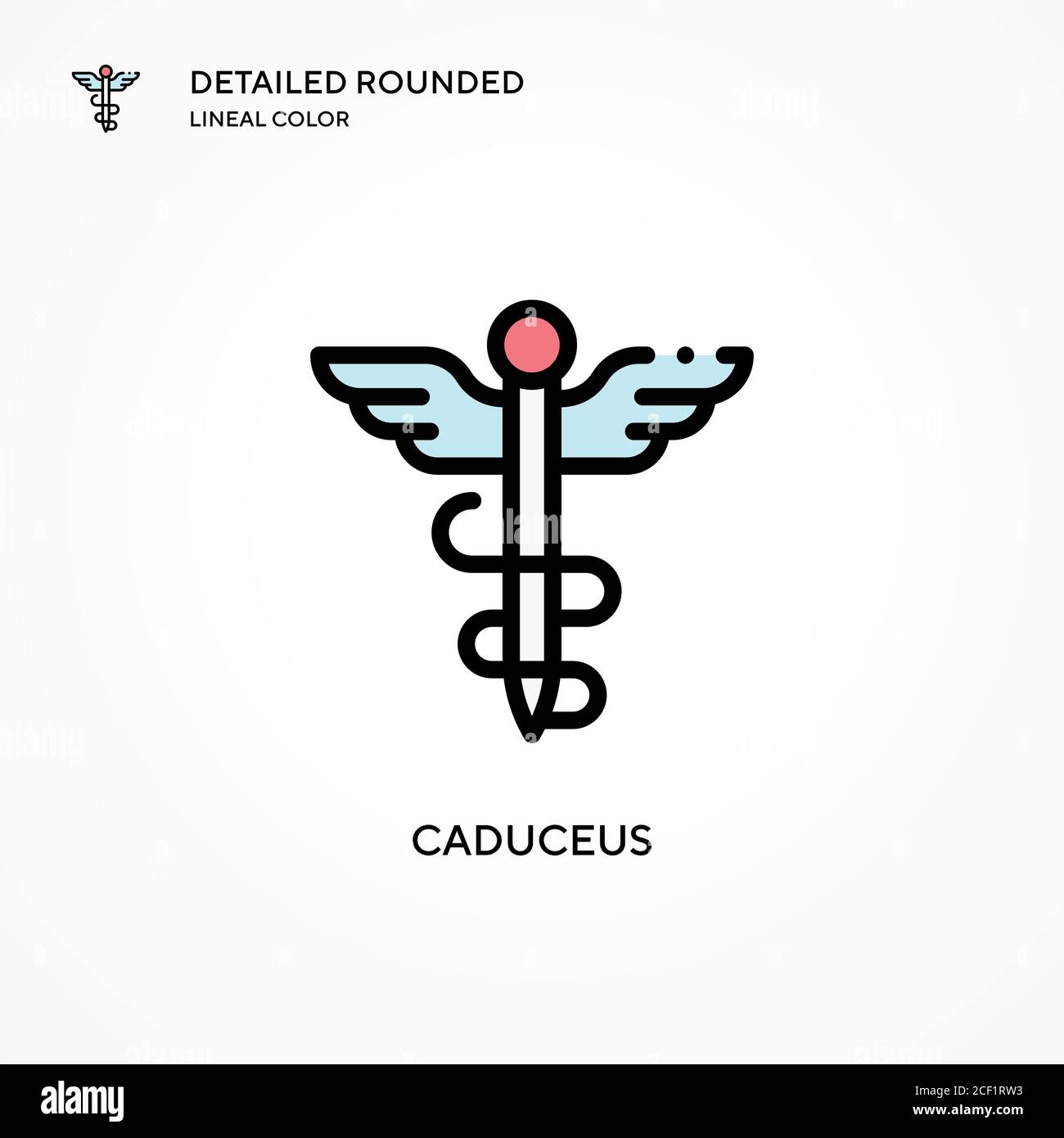 Caduceus vector icon. Modern vector illustration concepts. Easy to edit ...