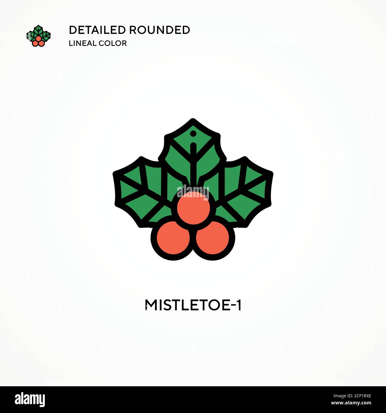 Mistletoe-1 vector icon. Modern vector illustration concepts. Easy to ...