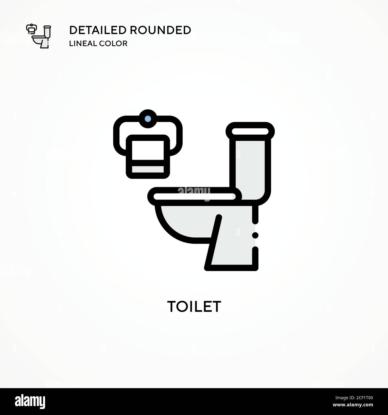 Toilet vector icon. Modern vector illustration concepts. Easy to edit ...