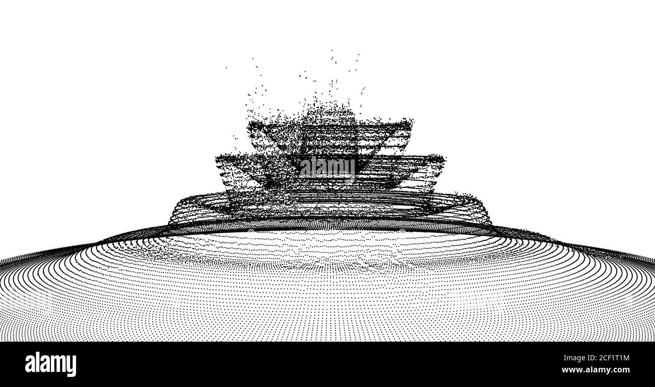 Background with explosion. Abstract vector illustration with dynamic ...