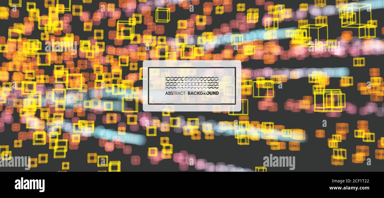 Big data visualization. Abstract background with dynamic effect ...