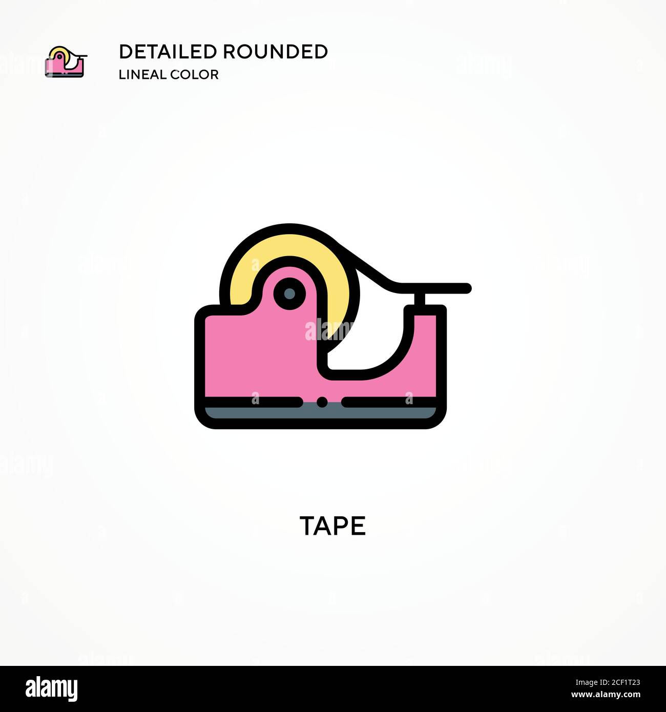 Tape vector icon. Modern vector illustration concepts. Easy to edit and ...