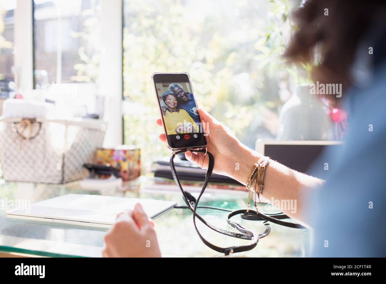 Woman man enjoy video call hi-res stock photography and images - Alamy