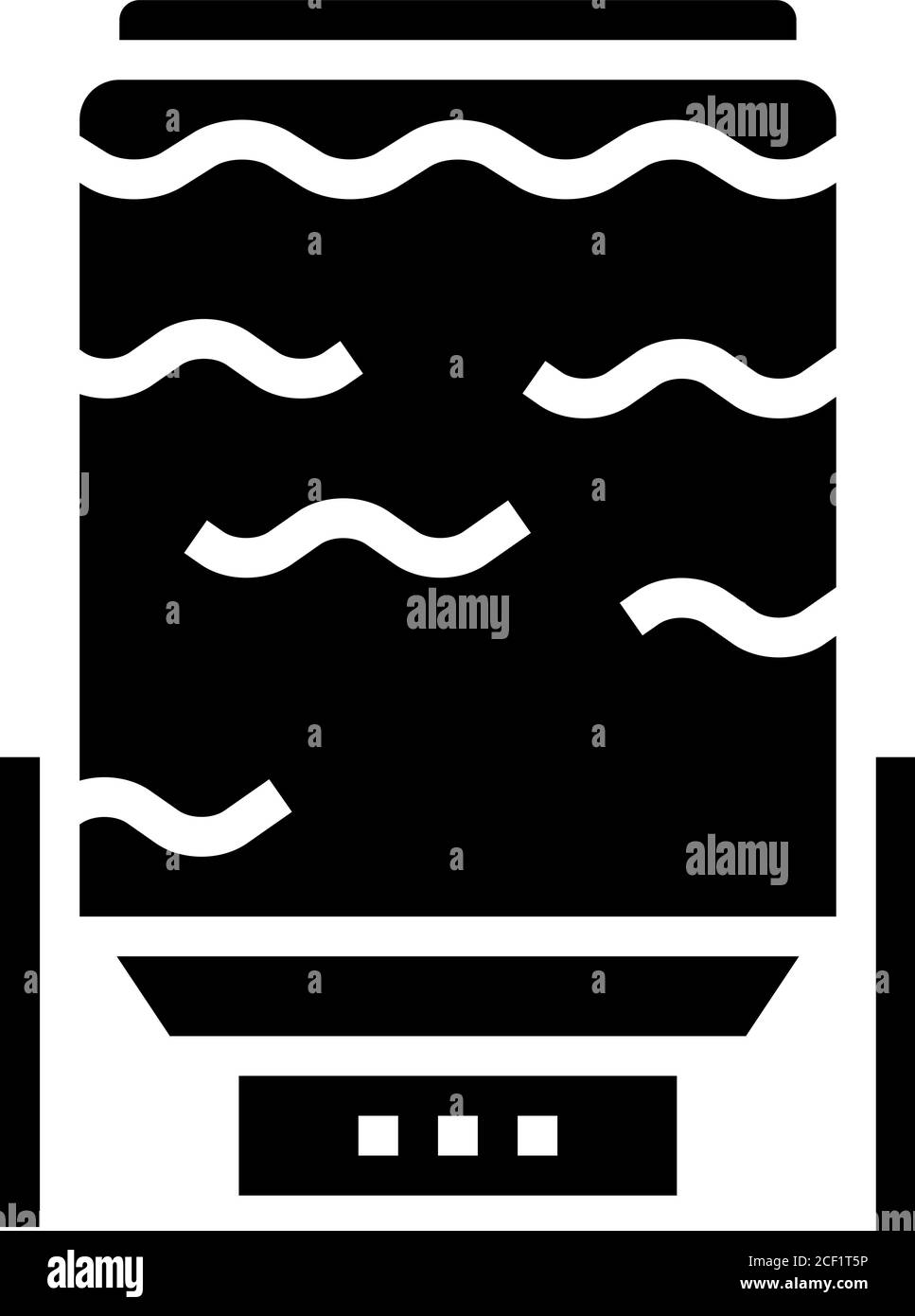 oxygen delignification system glyph icon vector illustration Stock ...