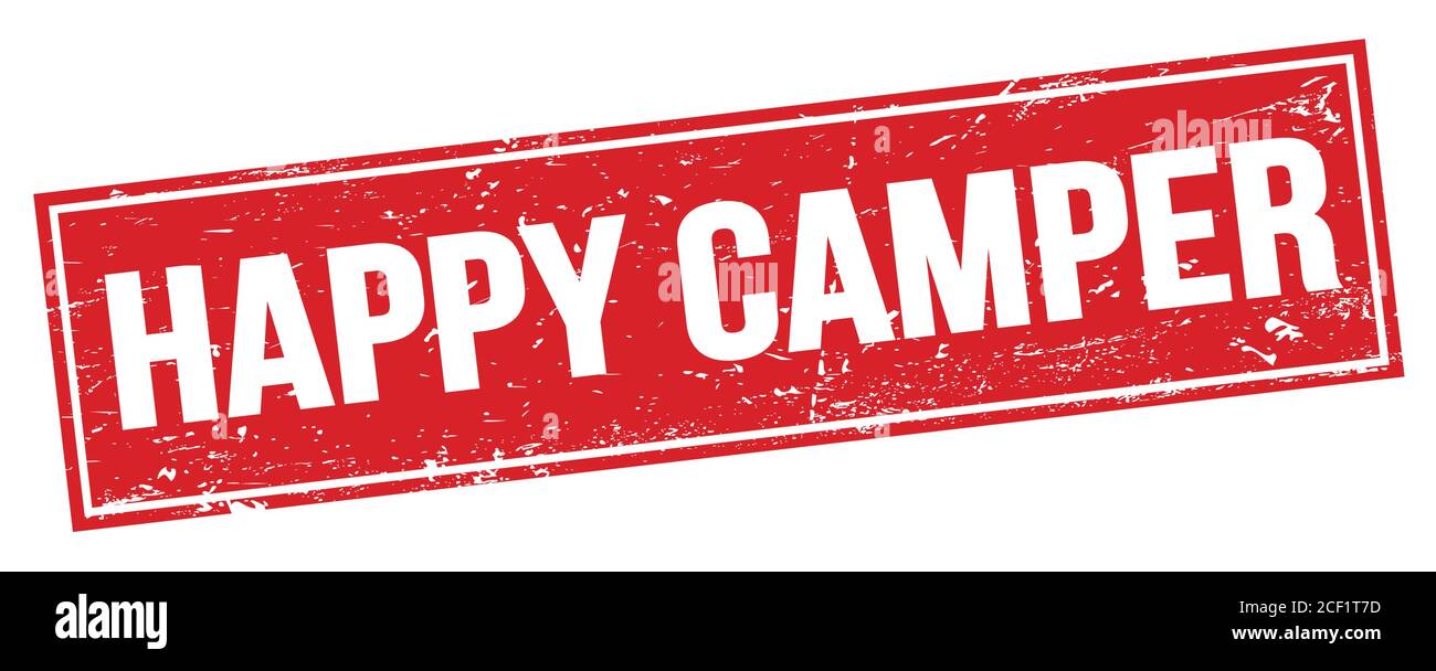 Happy camper stamp hi-res stock photography and images - Alamy