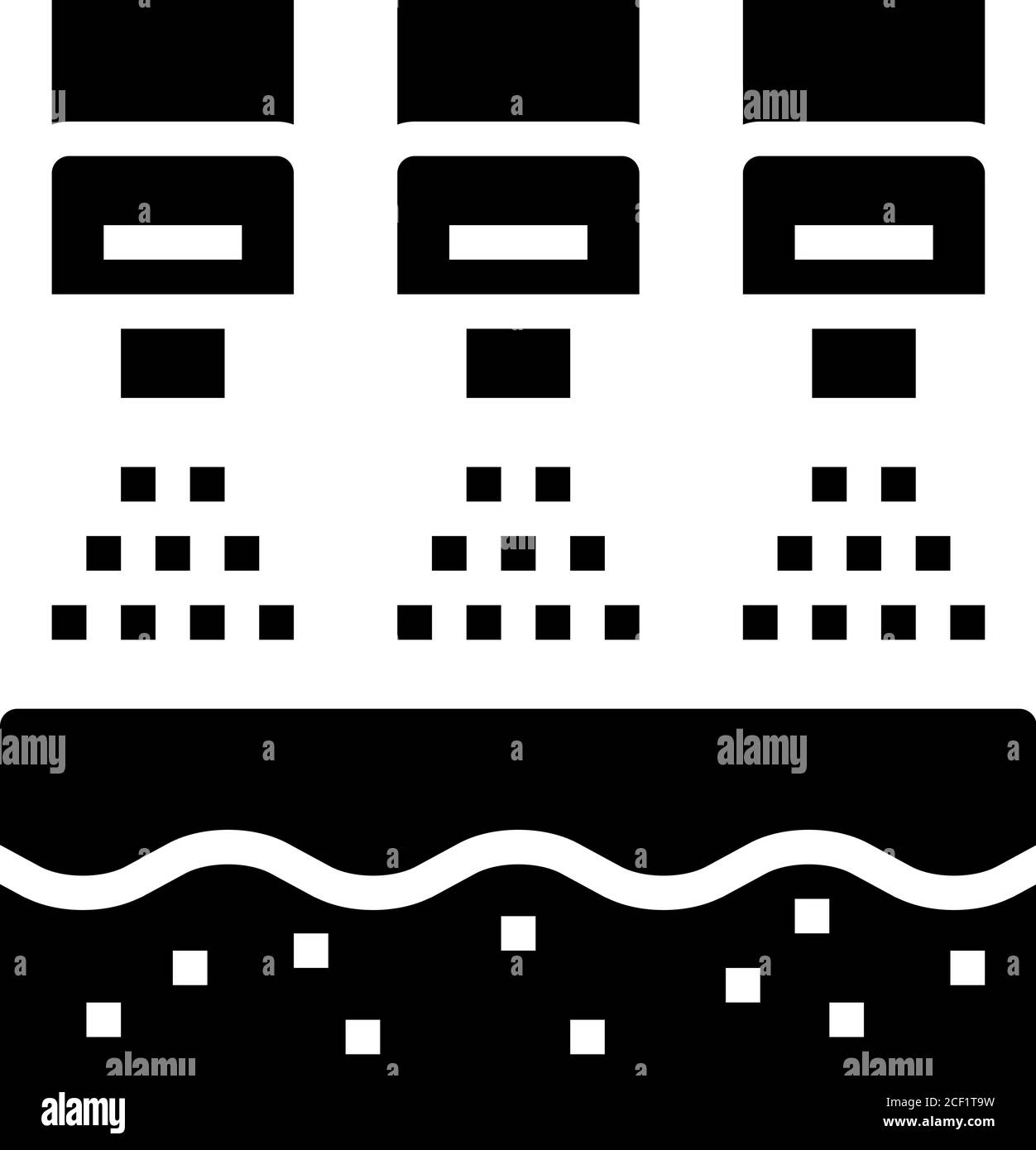 bleaching system glyph icon vector illustration Stock Vector Image ...