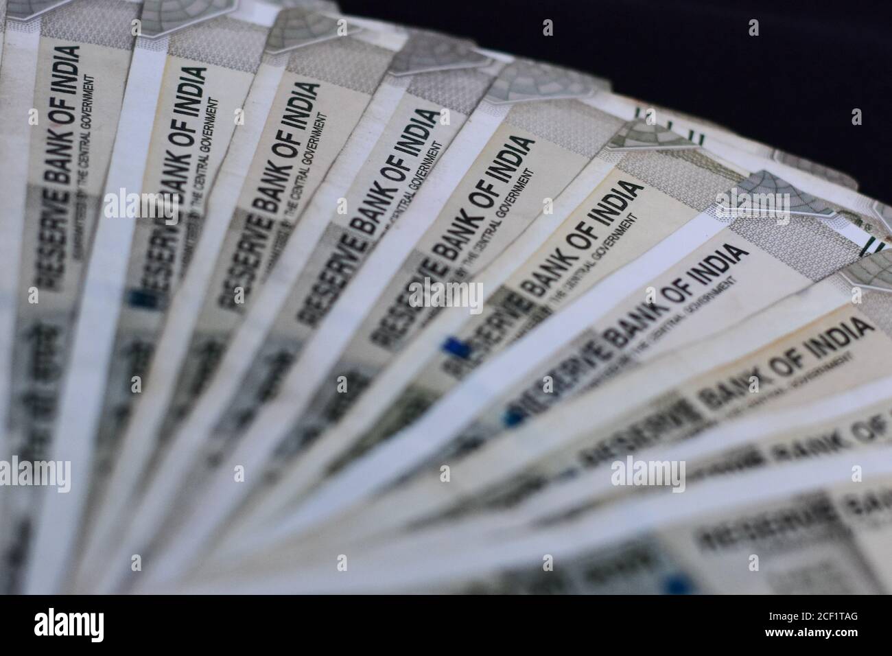 In this photo illustration five hundred Indian rupee notes Stock Photo ...