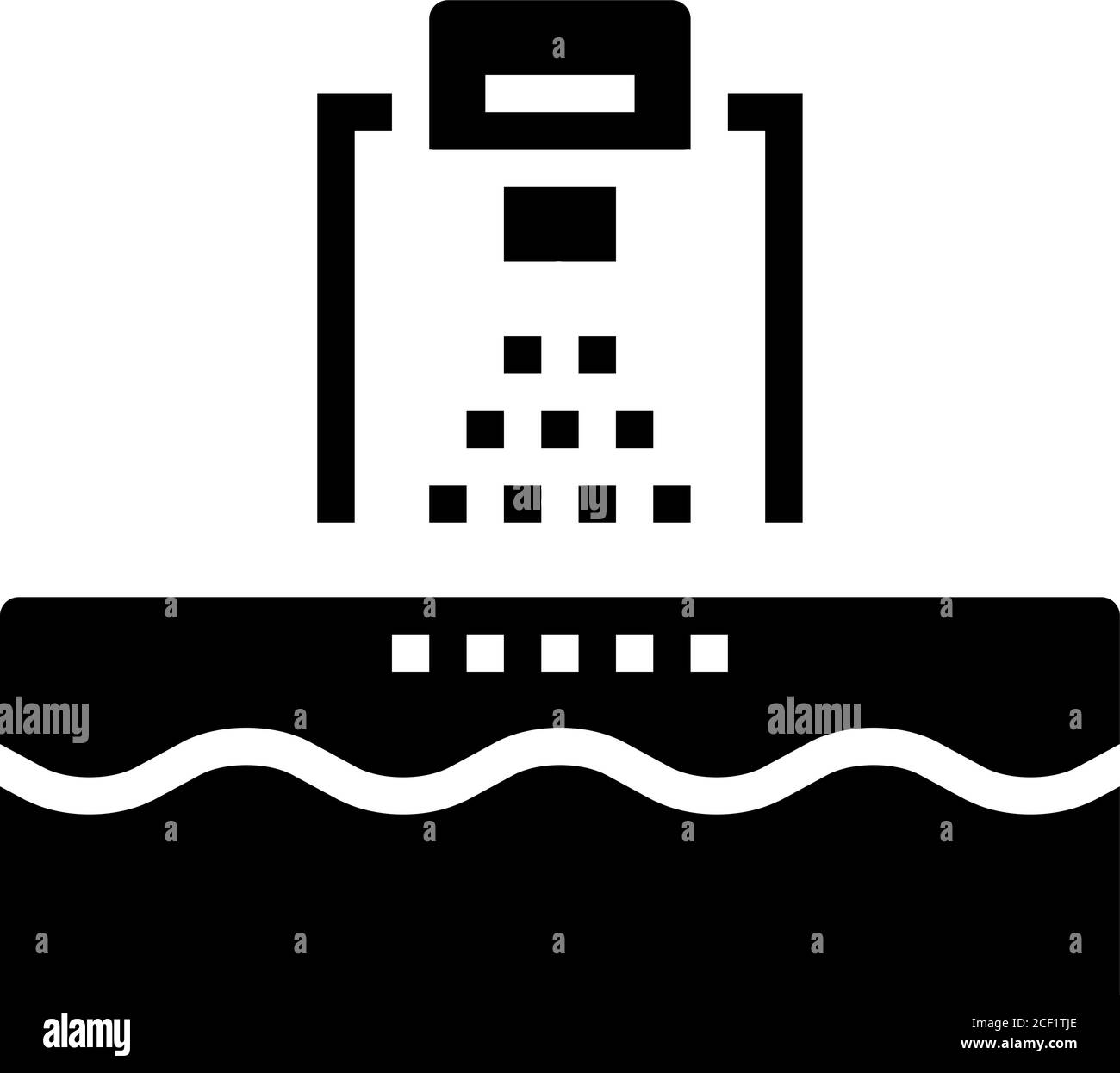 washing machine glyph icon vector illustration Stock Vector Image & Art ...