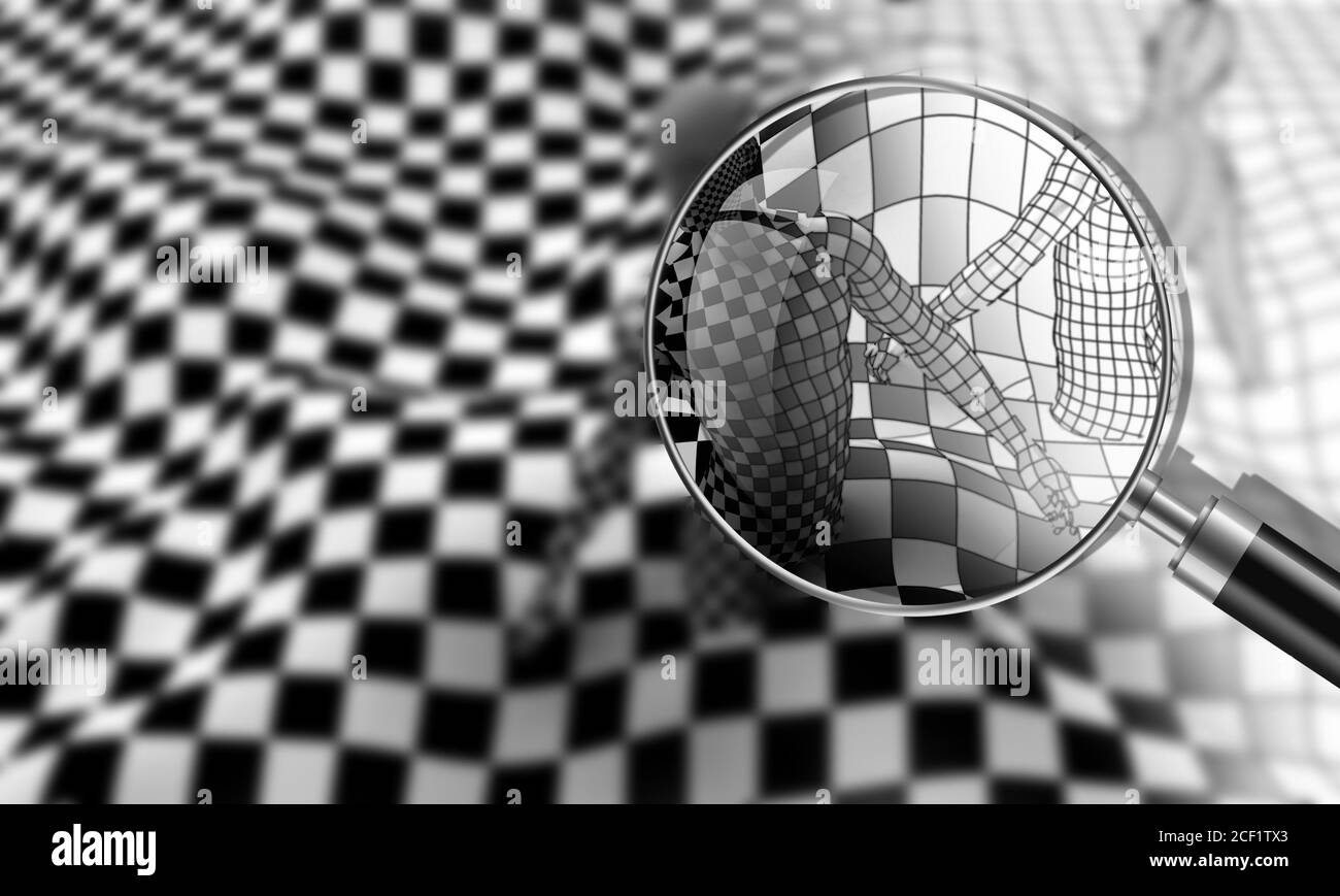 Checkered drawing hi-res stock photography and images - Alamy