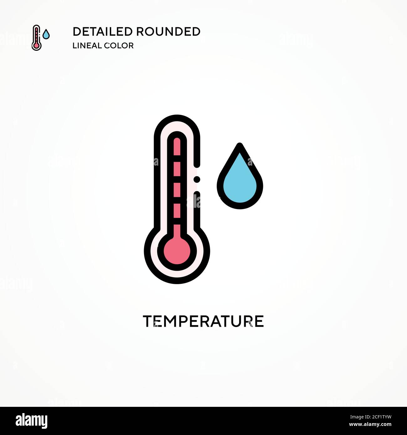 Temperature vector icon. Modern vector illustration concepts. Easy to ...