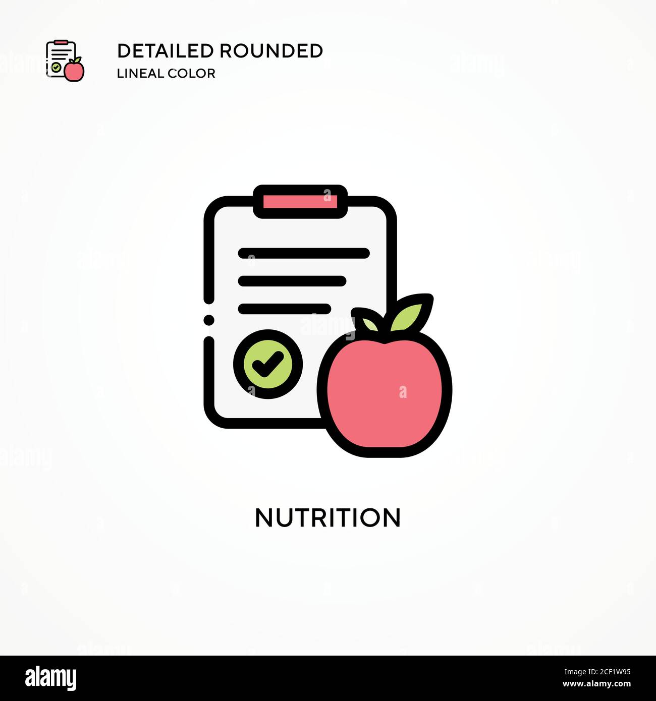 Nutrition vector icon. Modern vector illustration concepts. Easy to ...