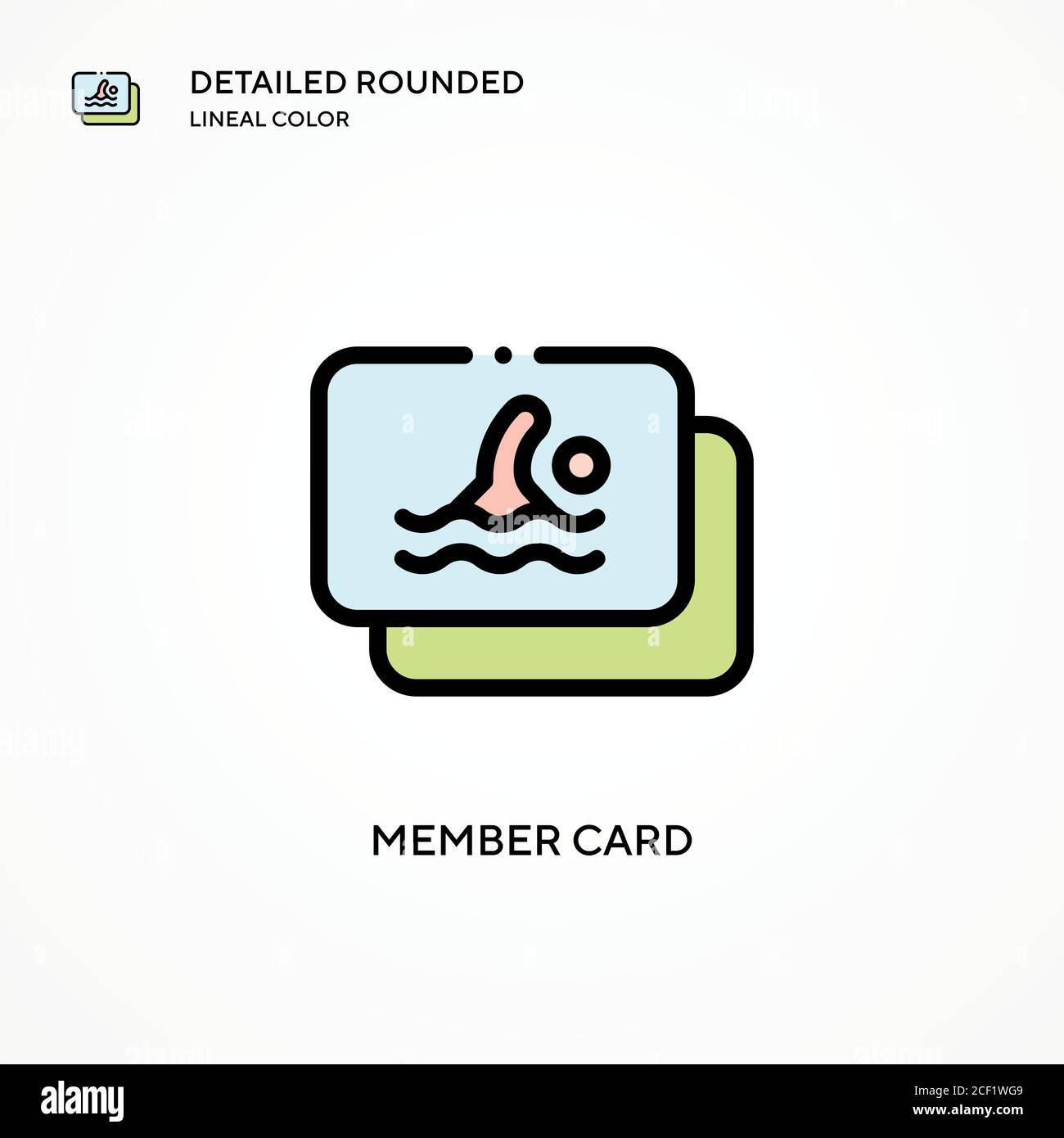 Member card vector icon. Modern vector illustration concepts. Easy to ...