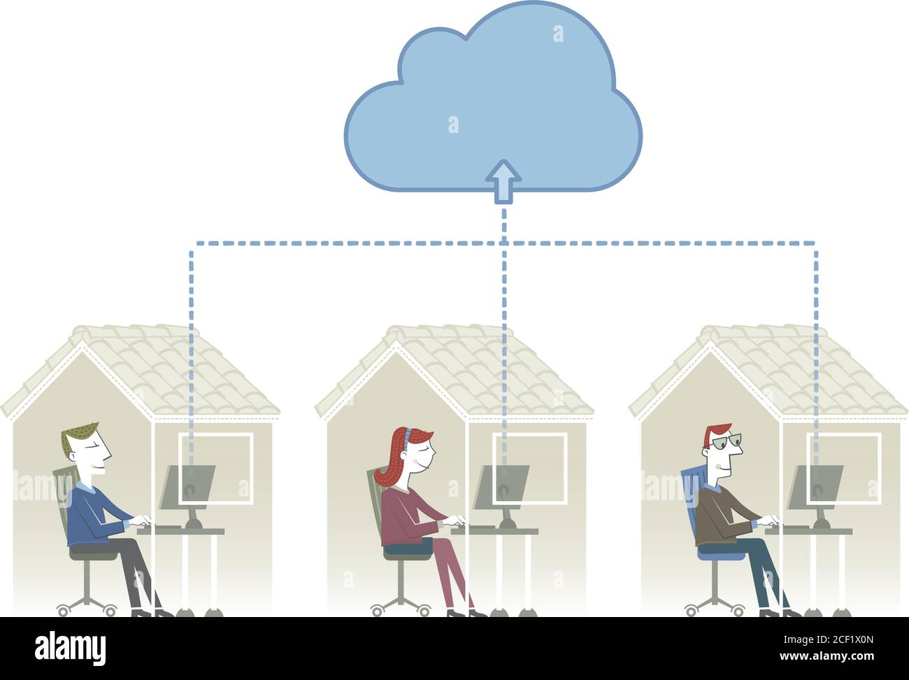 Freelance network Stock Vector Images - Alamy