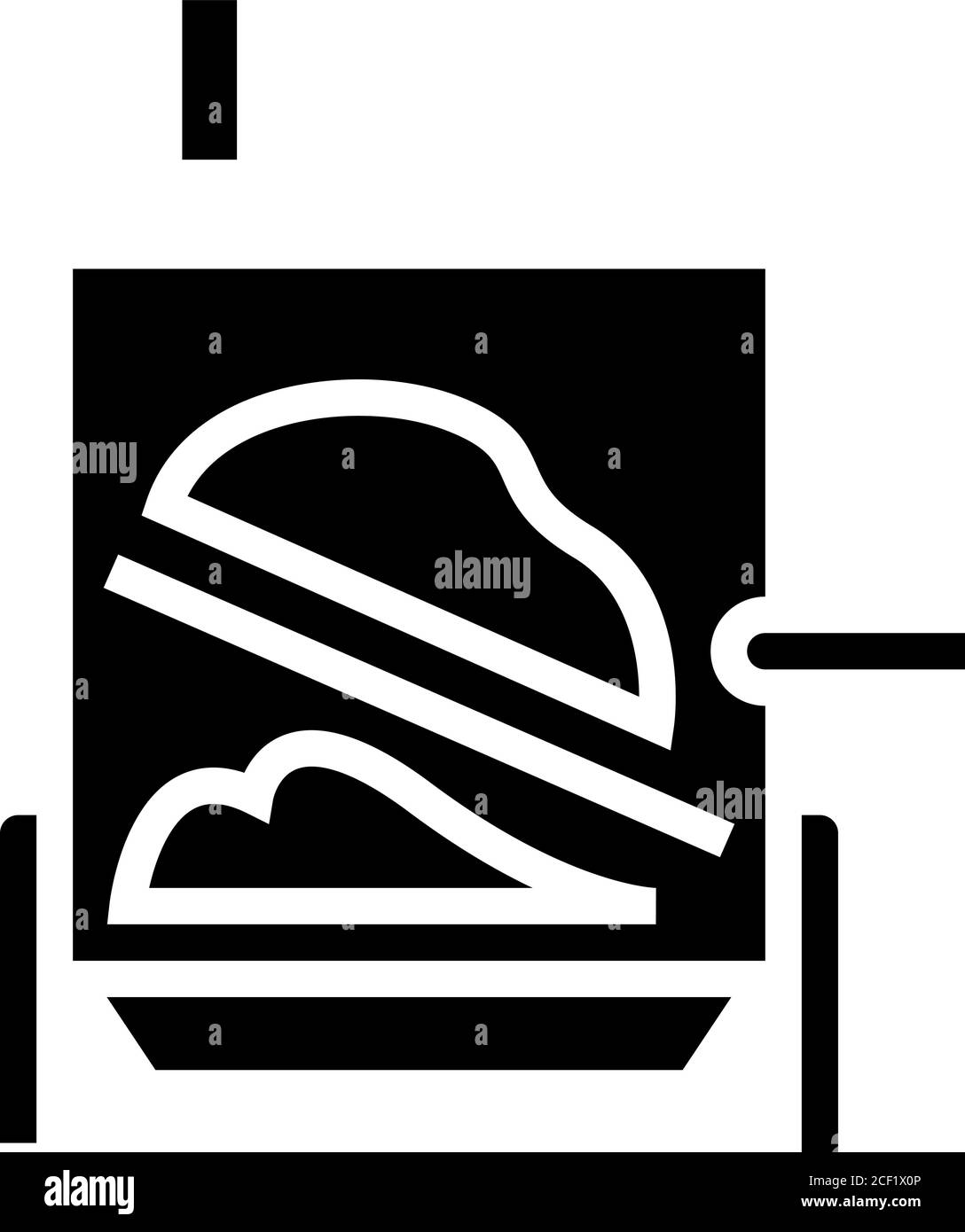 evaporator system glyph icon vector illustration Stock Vector Image ...