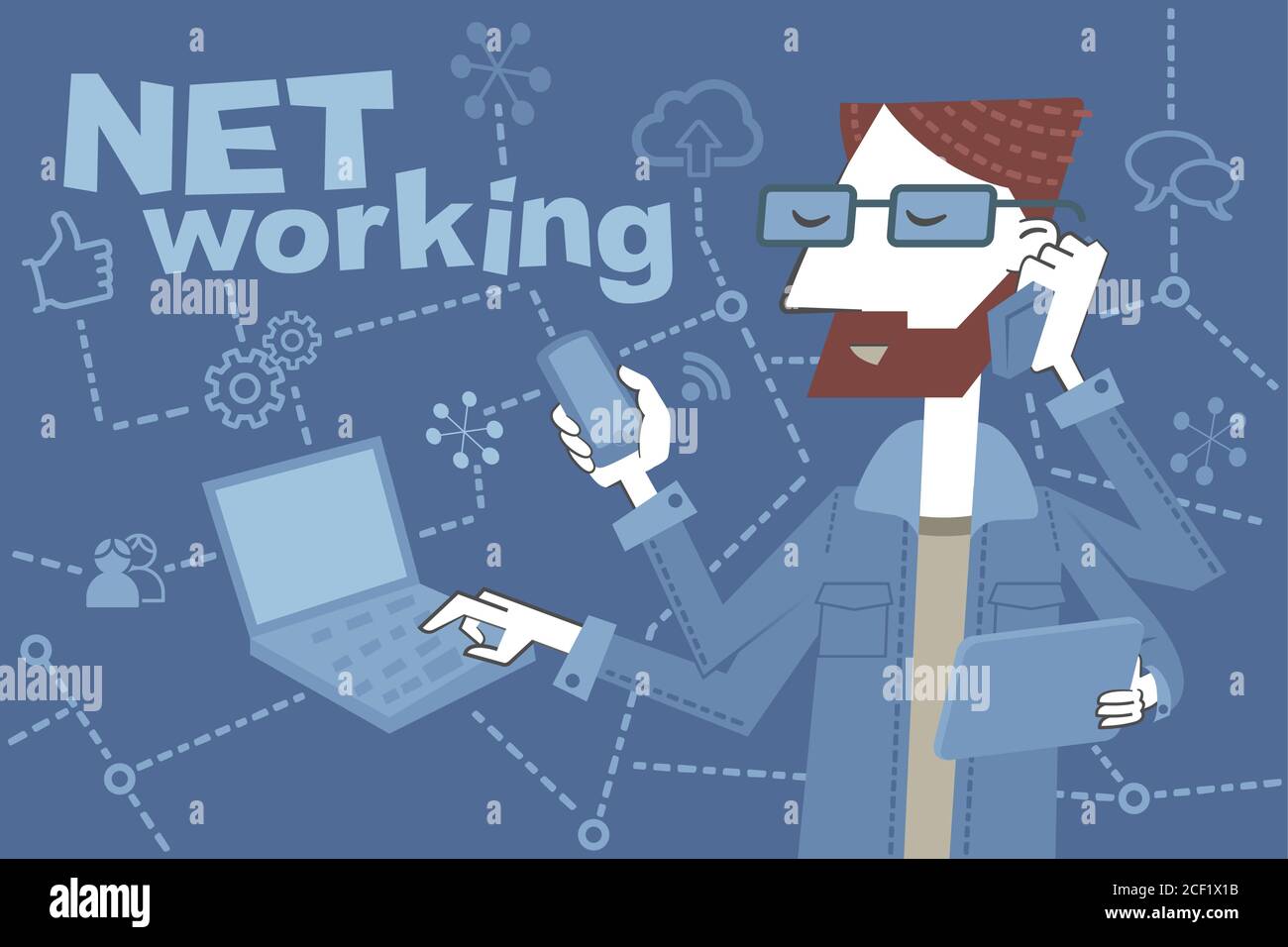 Man retro computer hi-res stock photography and images - Alamy