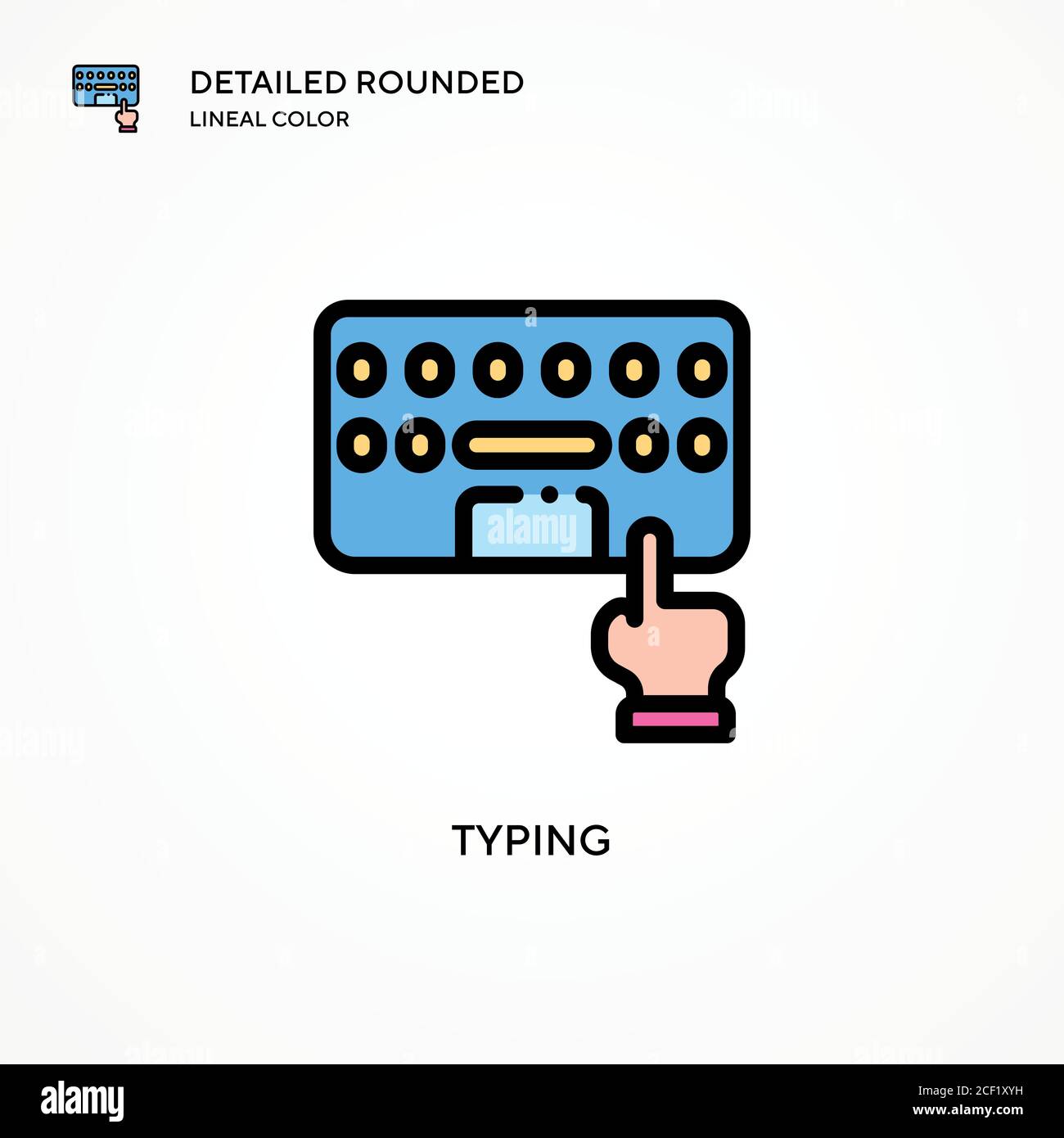 Woman computer typing black and white Stock Vector Images - Alamy