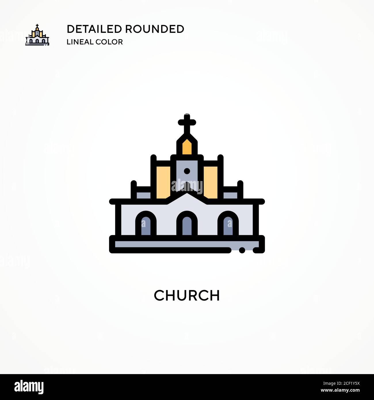 Church vector icon. Modern vector illustration concepts. Easy to edit ...