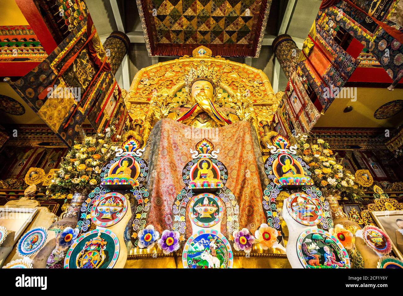 Maitreya Buddha located in Sherabling Monastery of Bir Billing ...