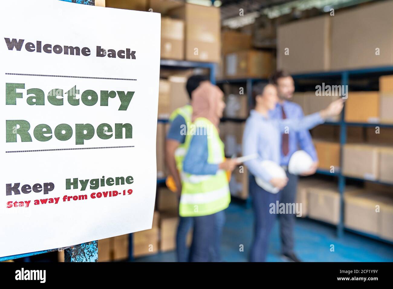 Safety signage and factory hi-res stock photography and images - Alamy