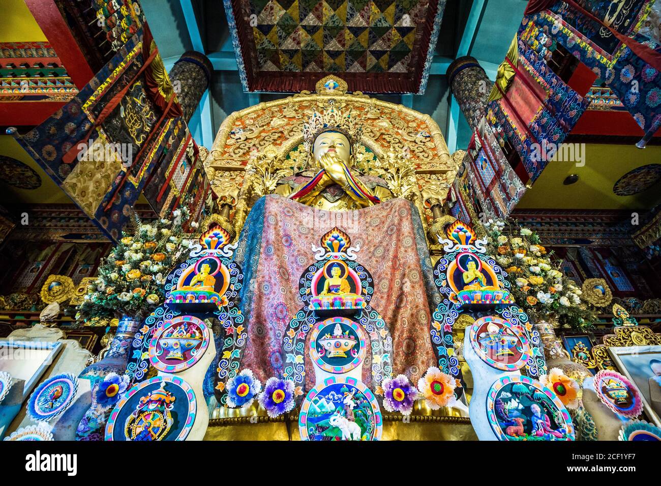 Maitreya Buddha located in Sherabling Monastery of Bir Billing ...