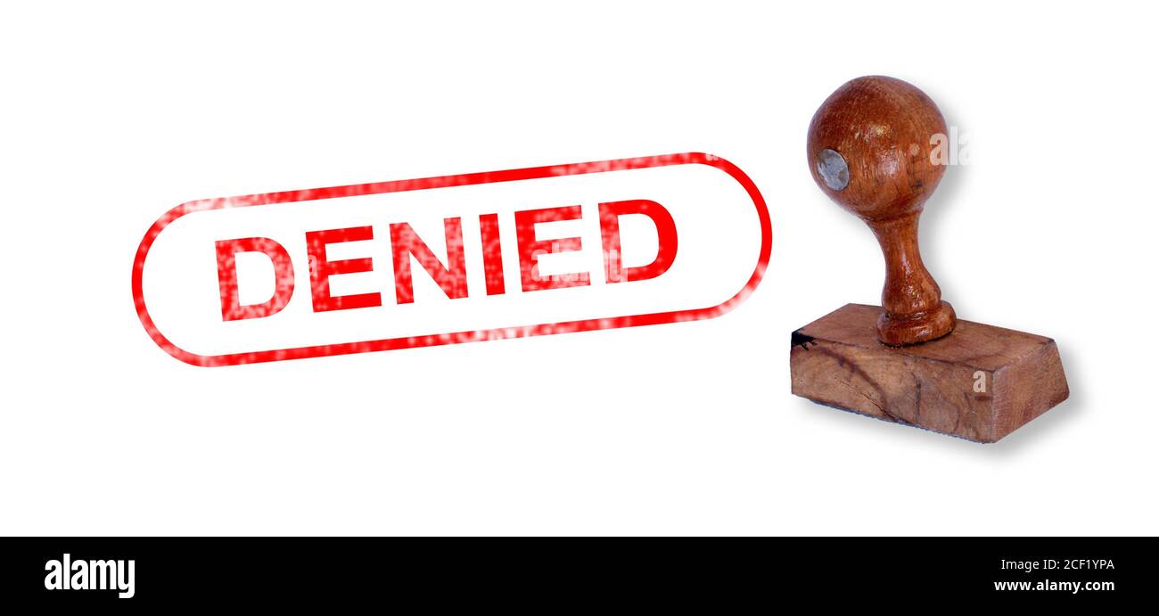 Denied word hi-res stock photography and images - Alamy