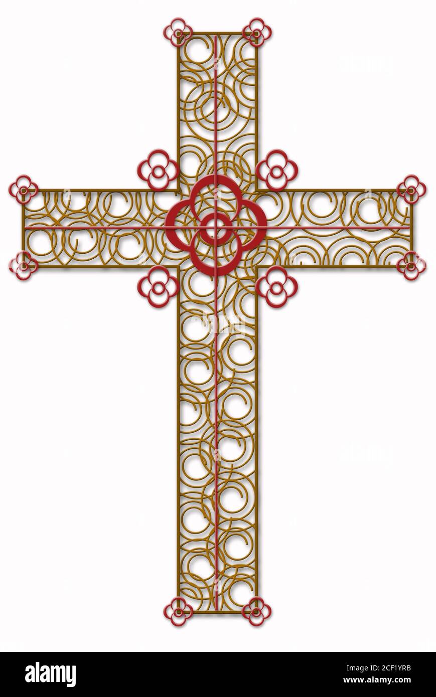 Statue of jesus christ at cross Cut Out Stock Images & Pictures - Alamy