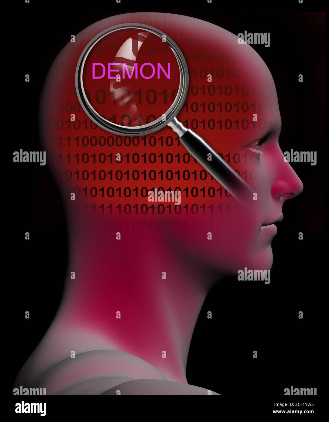 Demon profile hi-res stock photography and images - Alamy