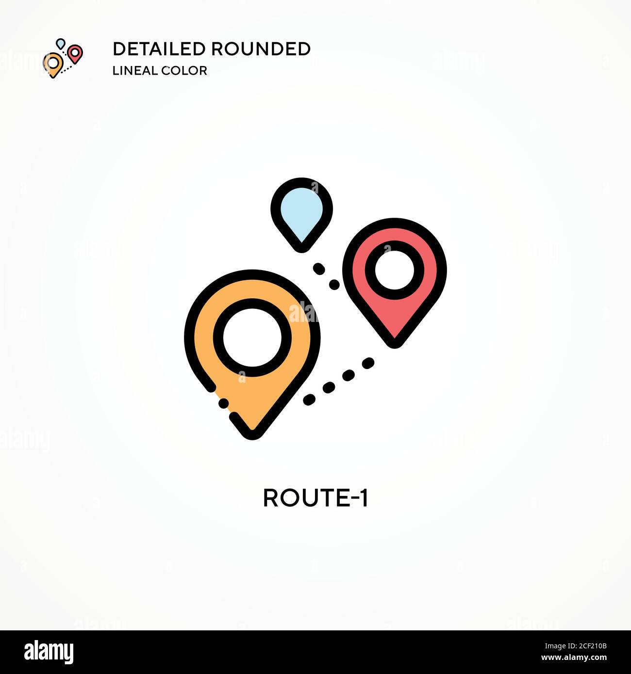 Route-1 vector icon. Modern vector illustration concepts. Easy to edit ...