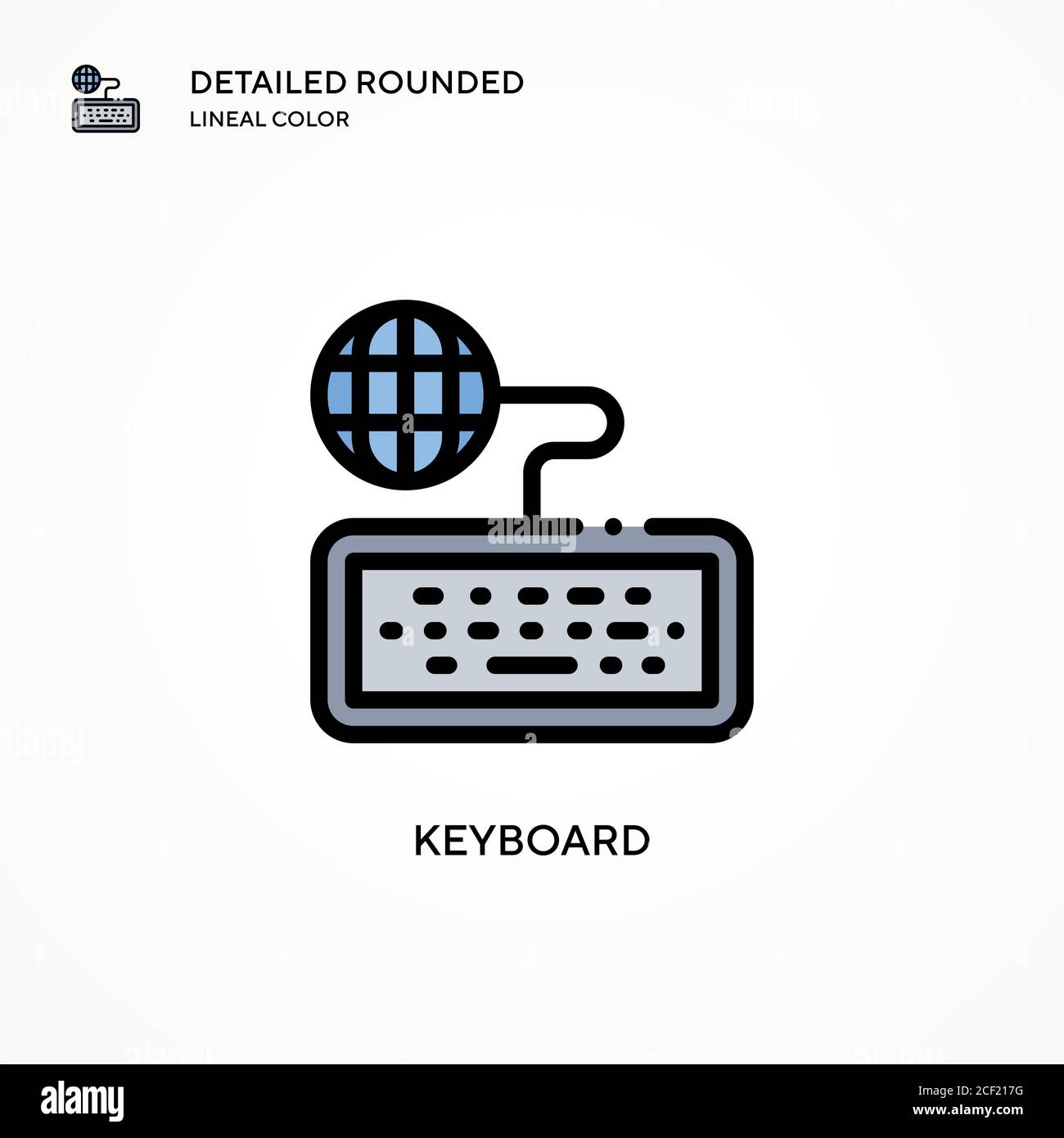 Keyboard vector icon. Modern vector illustration concepts. Easy to edit ...