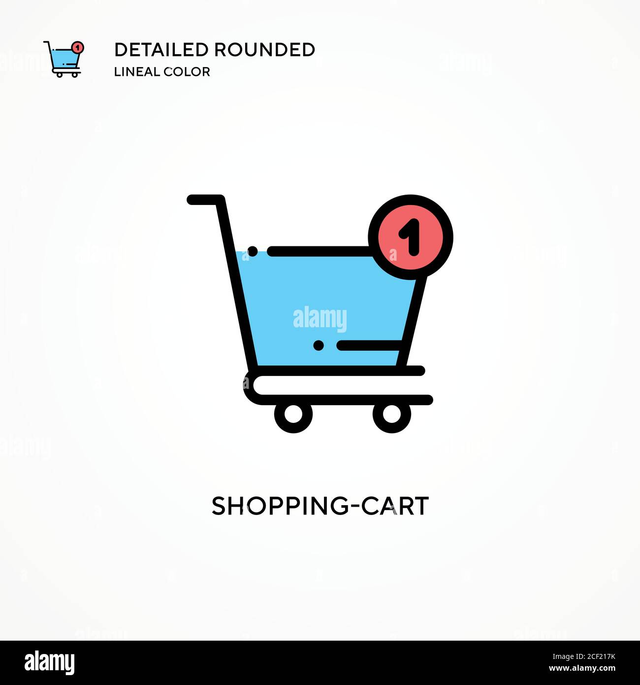 Shopping-cart vector icon. Modern vector illustration concepts. Easy to ...