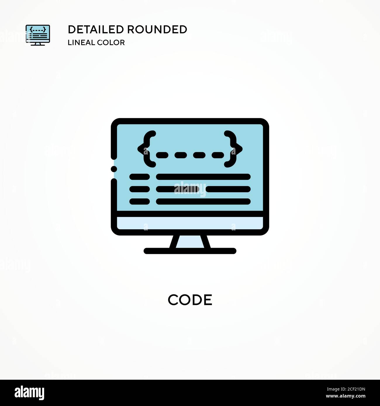 Code vector icon. Modern vector illustration concepts. Easy to edit and ...